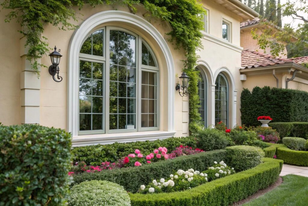 14+ Stylish Arch Window Trim Exterior Ideas