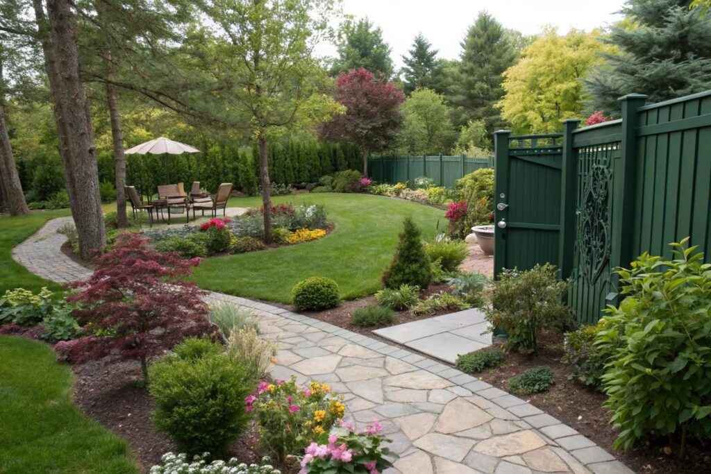 18+ Stylish Backyard Perimeter Landscaping Ideas