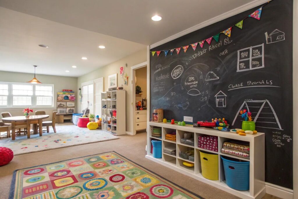 21+ Creative Chalkboard Wall Ideas for Playroom