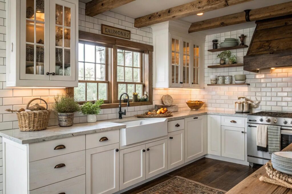 20+ Charming Farmhouse Kitchen Backsplash Ideas