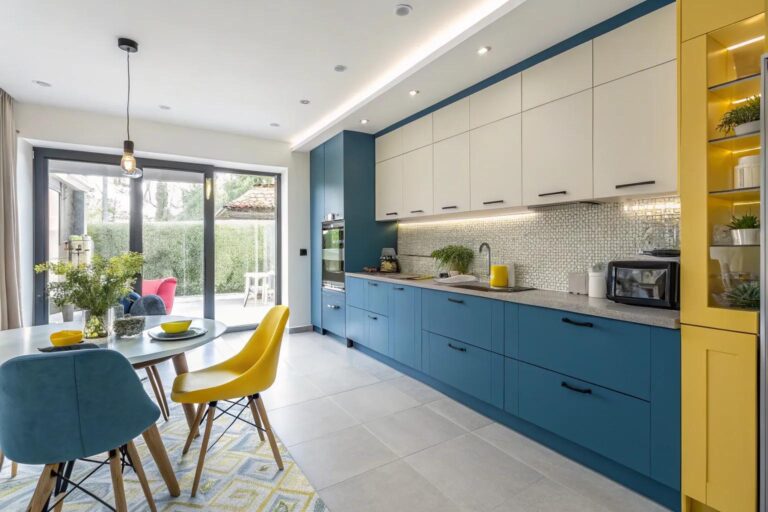17+ Stunning Blue and Yellow Kitchen Ideas