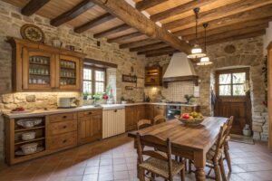 20+ Charming Rustic Farmhouse Kitchen Flooring Ideas